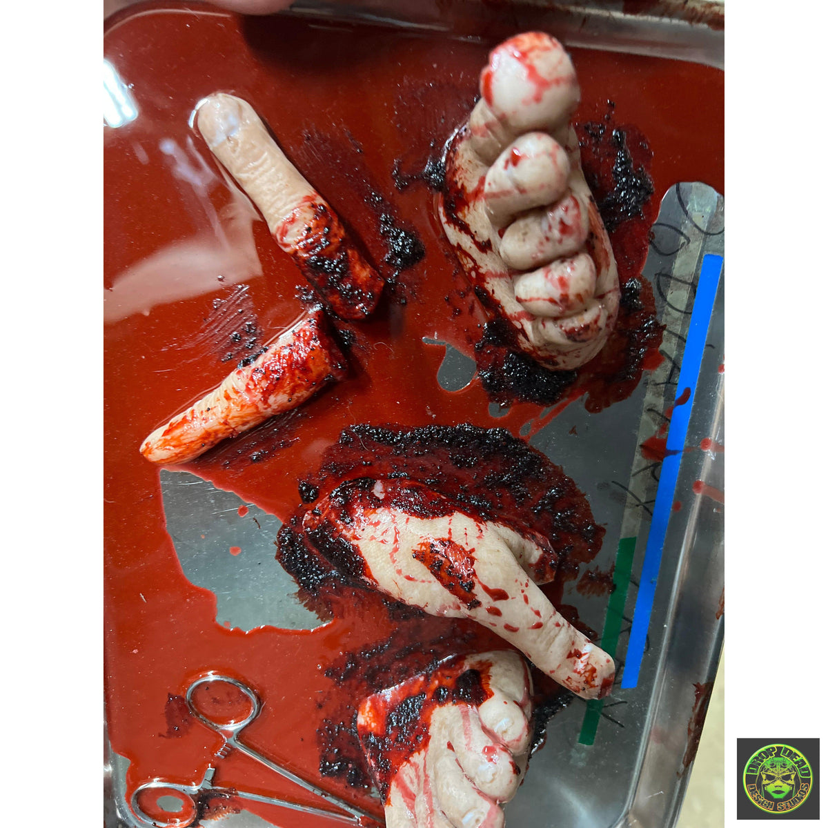 Severed Feet and Fingers Surgical Tray Prop – Drop Dead Design Studios