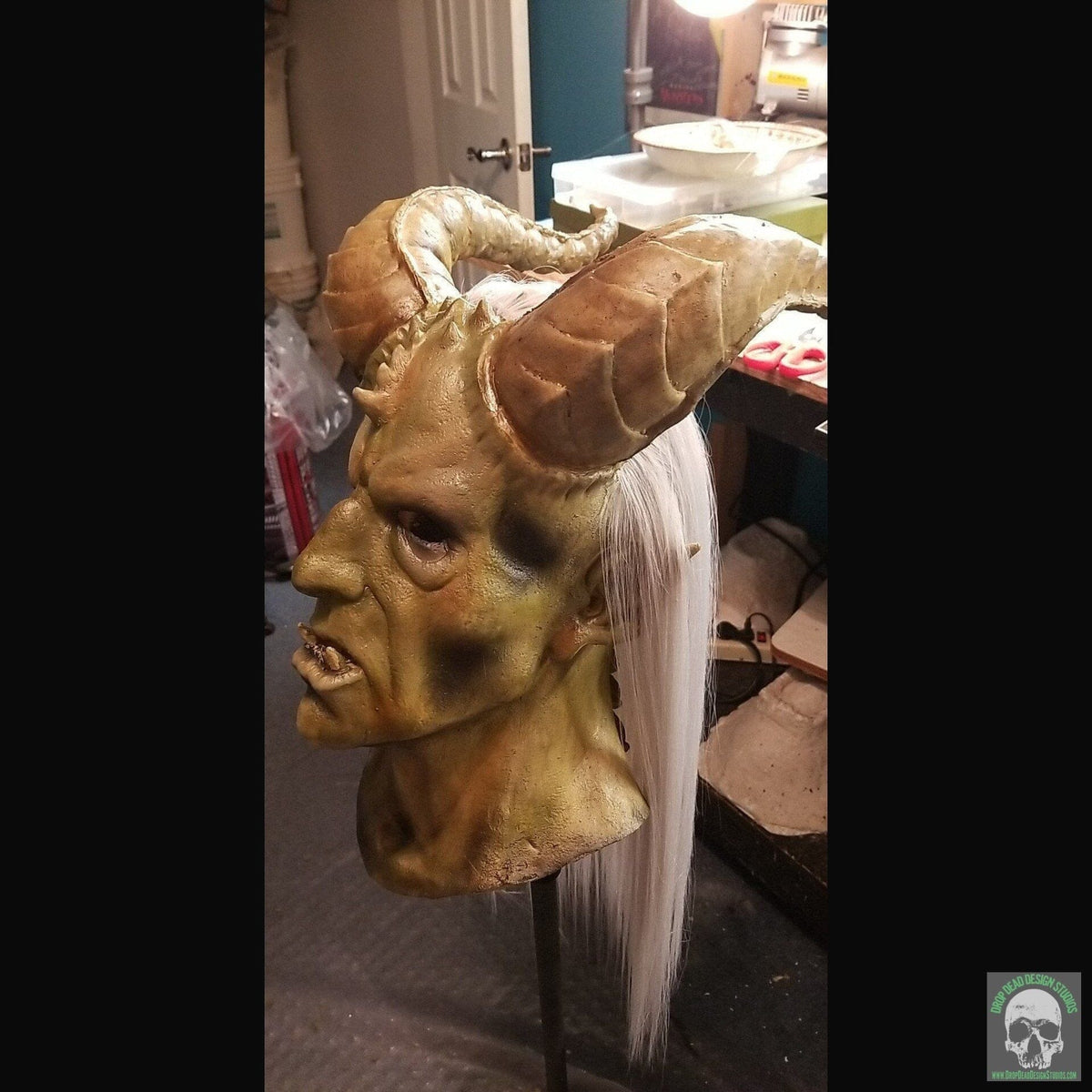 Realistic Krampus Full Latex Mask Drop Dead Design Studios
